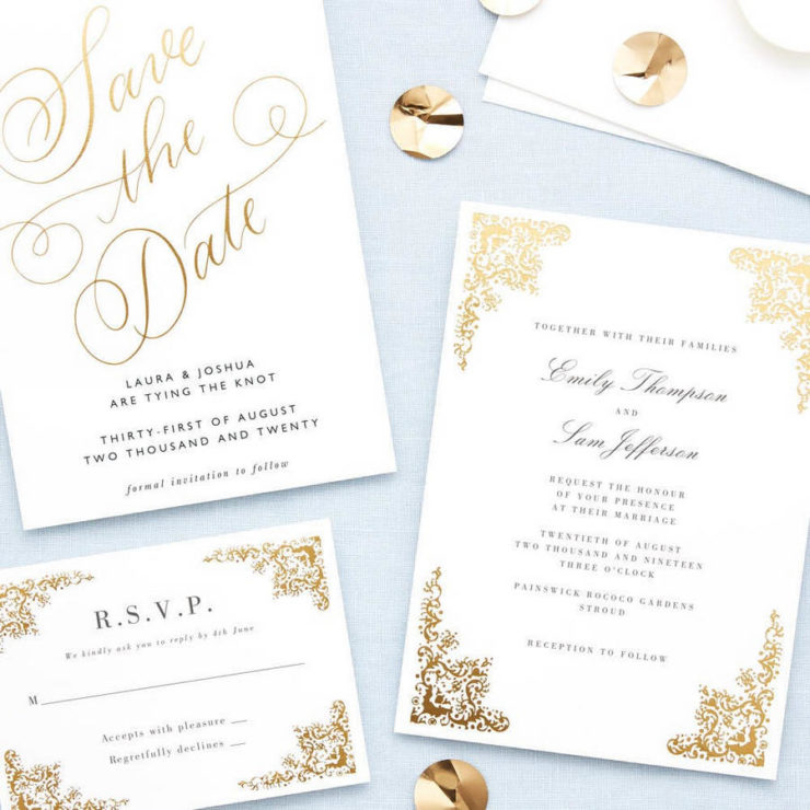 10 ideias de fontes para convite de casamento - Amo Casamentos